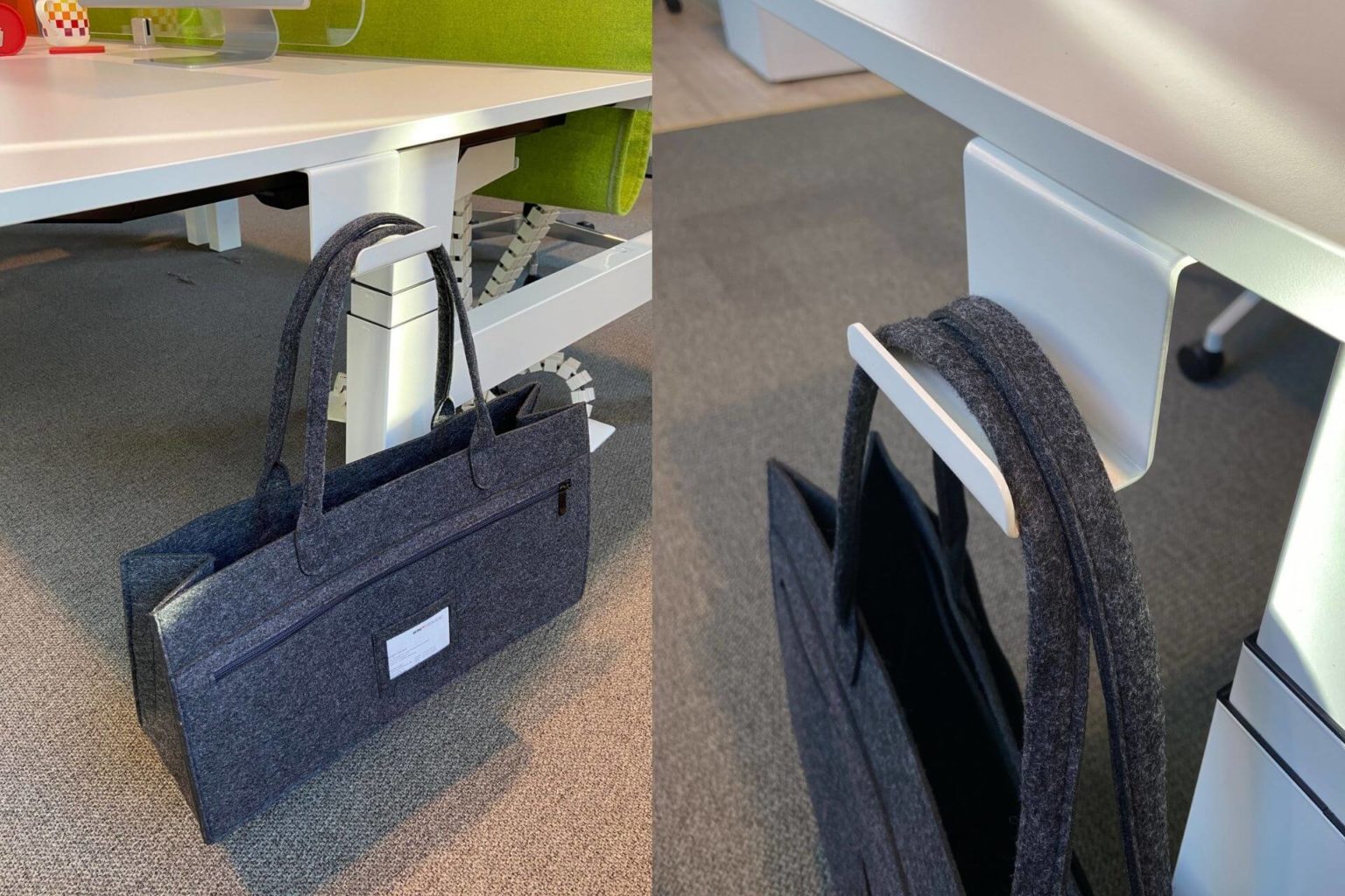 Desk Sharing Tasche - Clean Desk Büro Organizer Tasche aus Filz